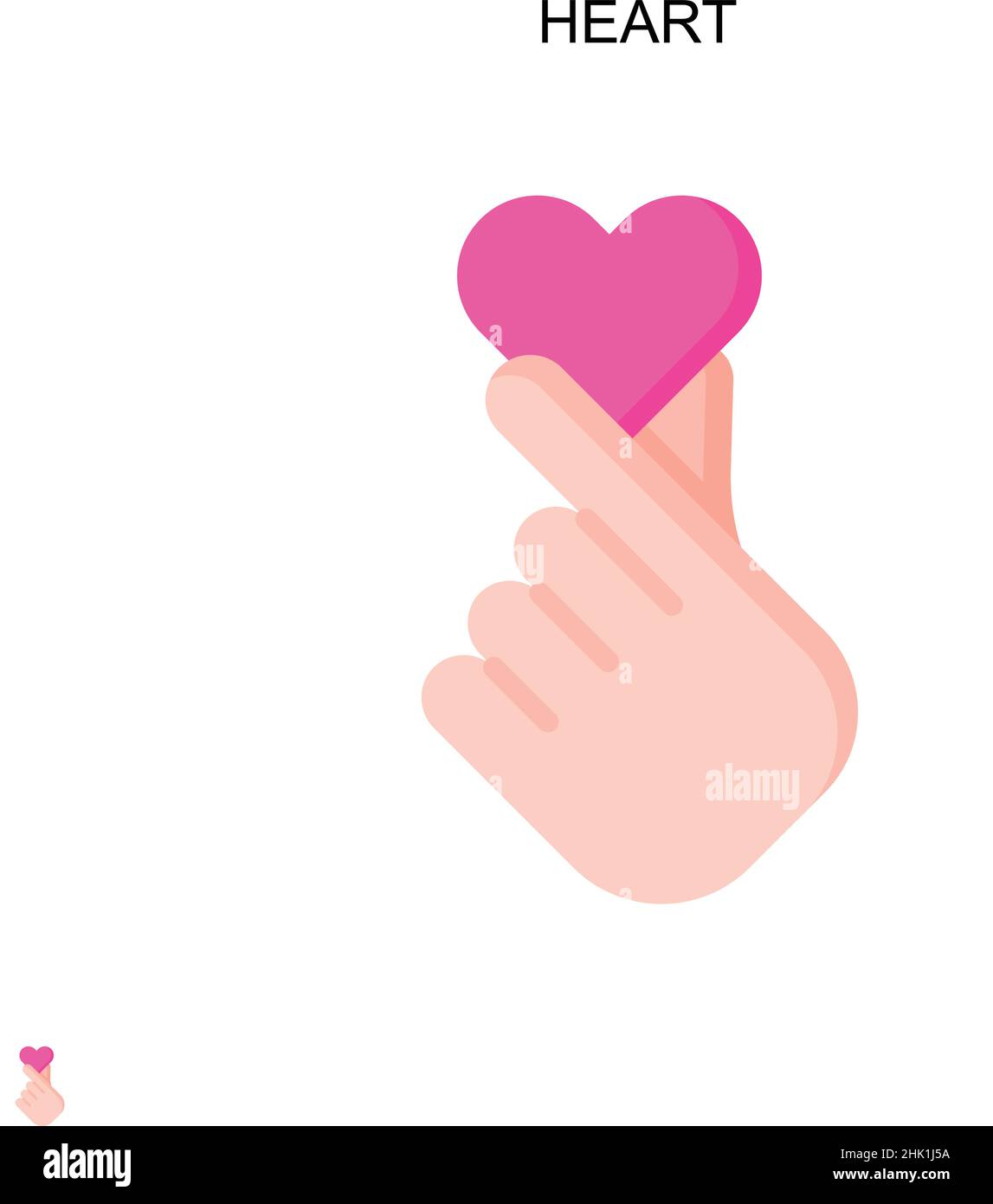 Heart Simple vector icon. Illustration symbol design template for web ...