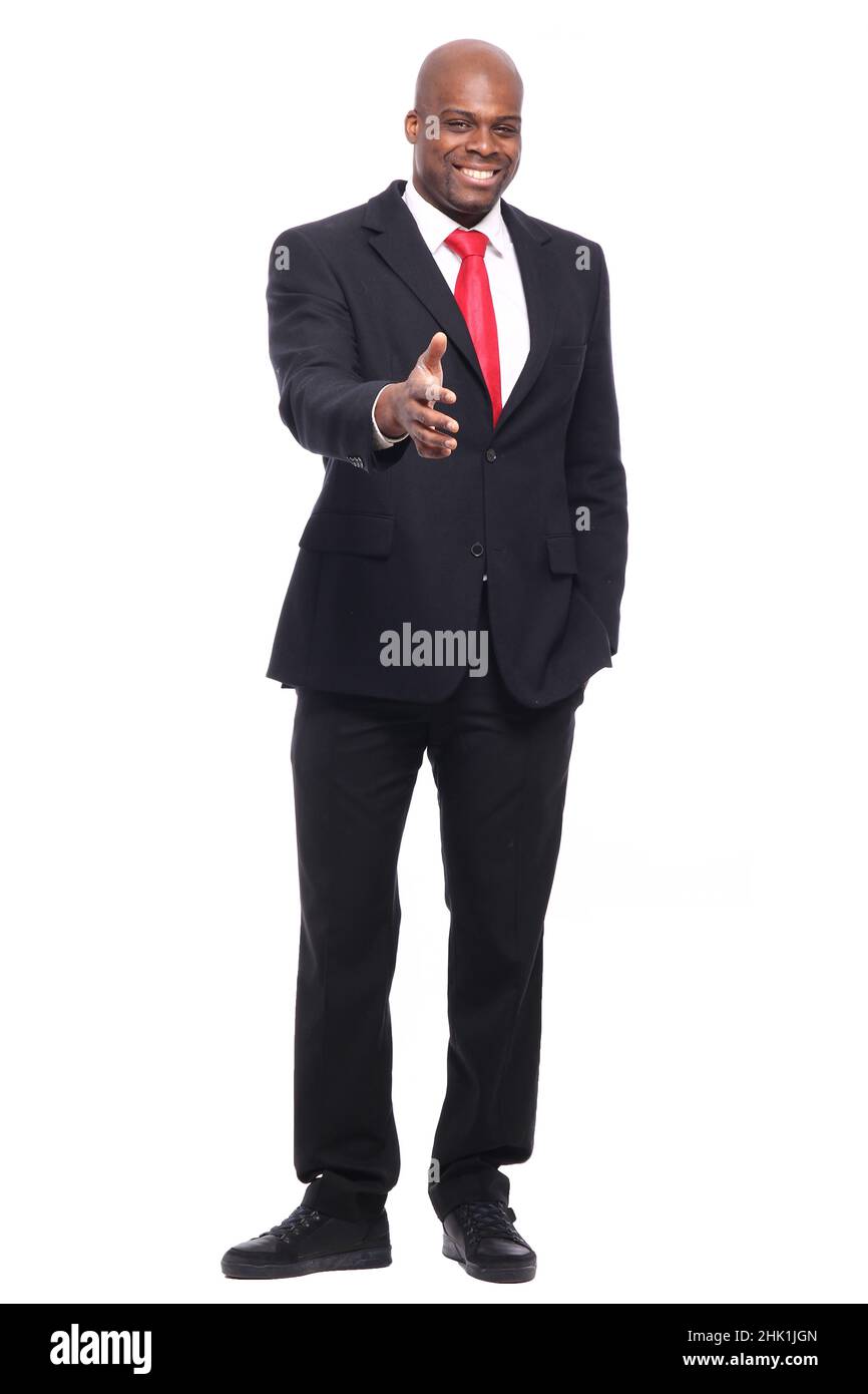 Beautiful full body happy black fashion man Stock Photo - Alamy