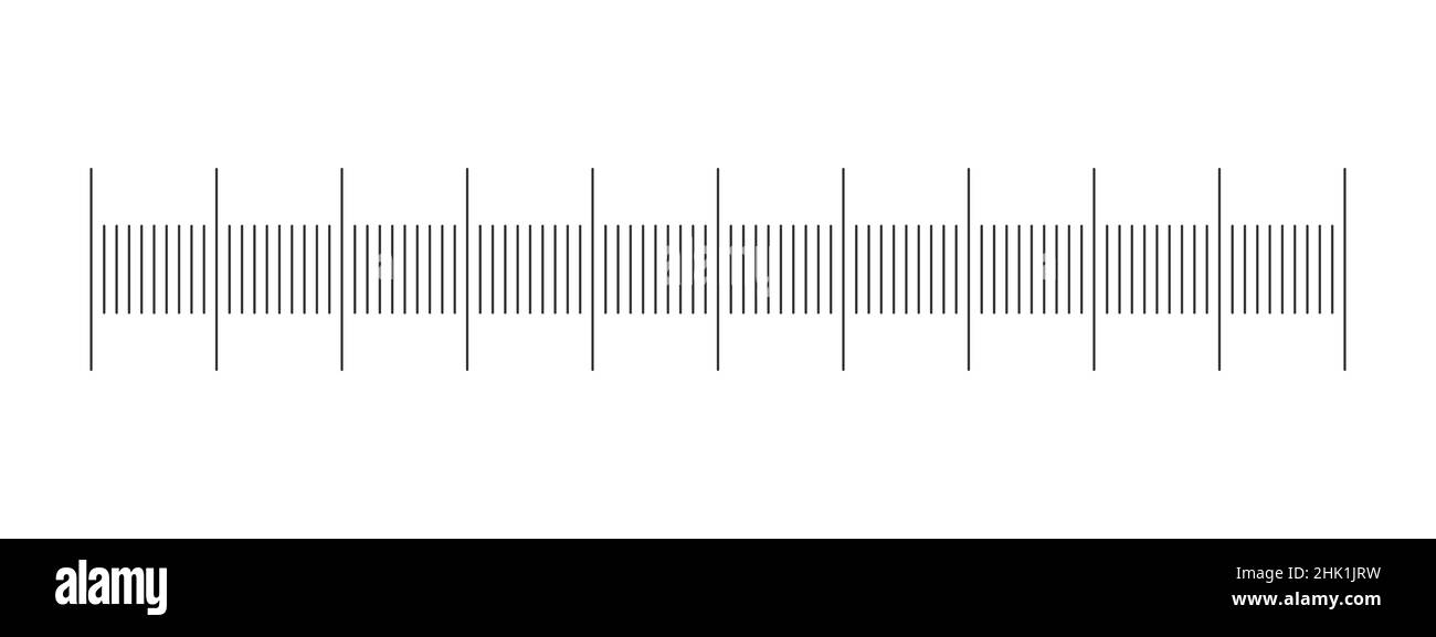 Horizontal thermometer scale. Template for meteorological or medical ...