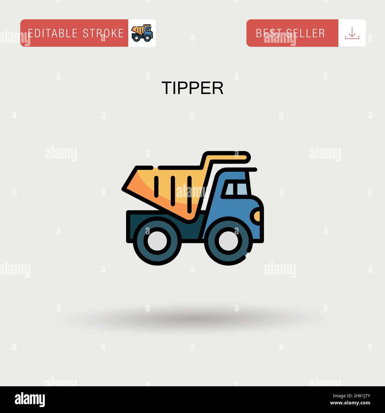 Mining truck silhouette Stock Vector Images - Alamy