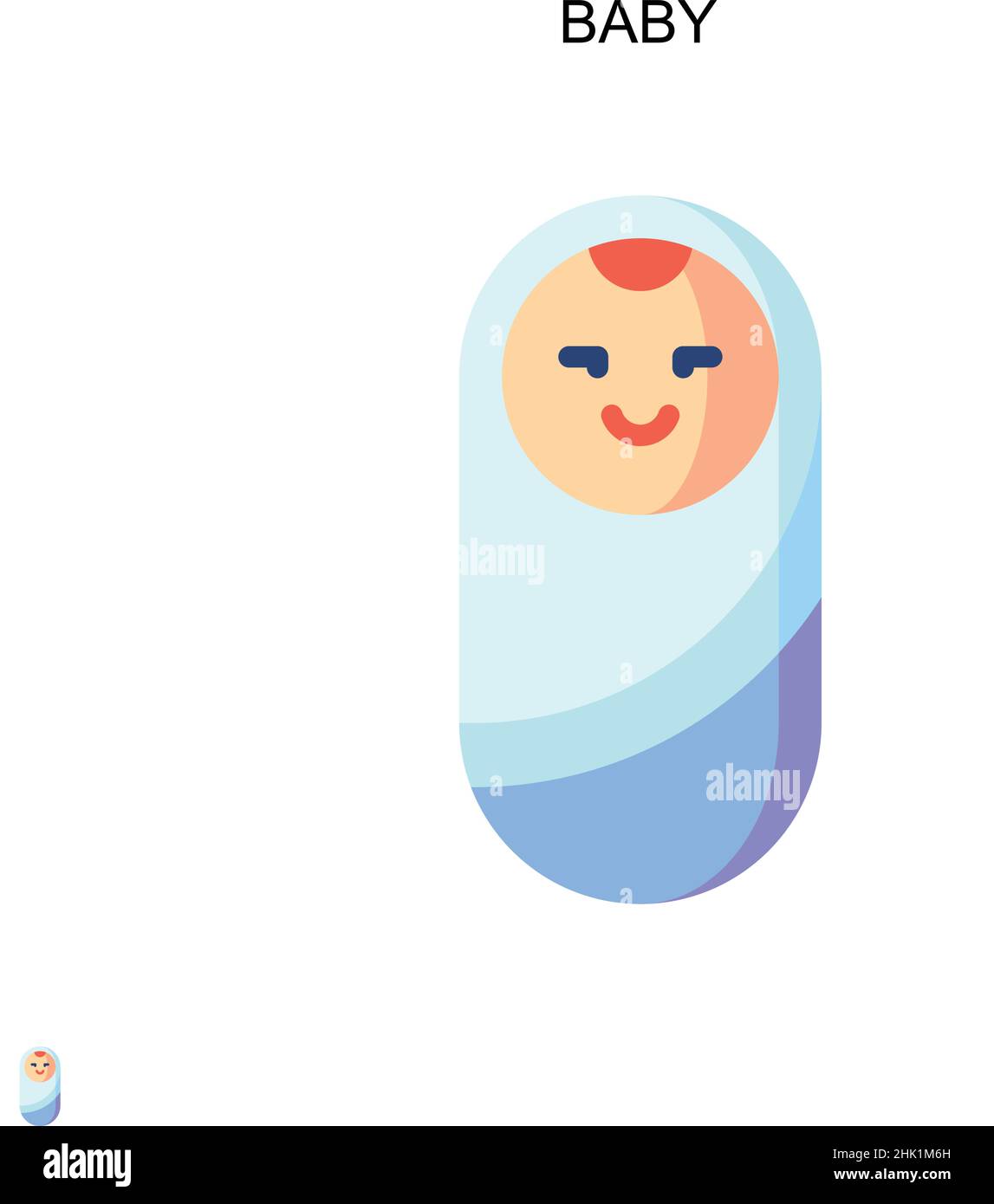 Baby Simple vector icon. Illustration symbol design template for web ...
