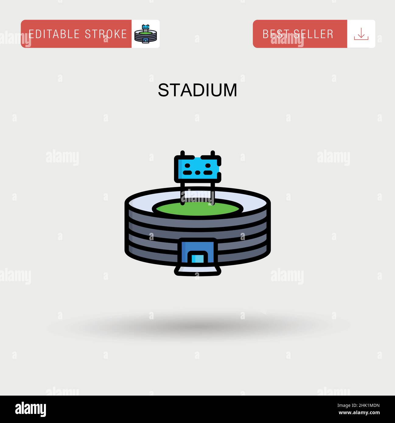 Stadium Simple vector icon Stock Vector Image & Art - Alamy