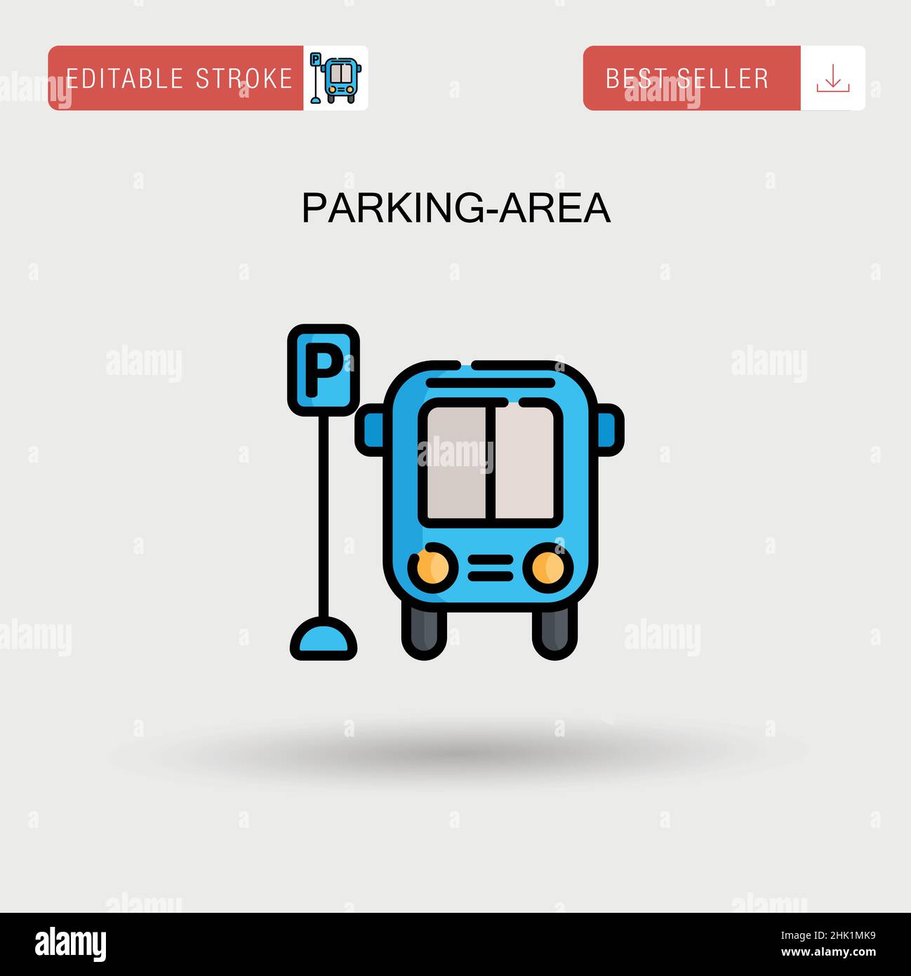 Parking-area Simple vector icon Stock Vector Image & Art - Alamy