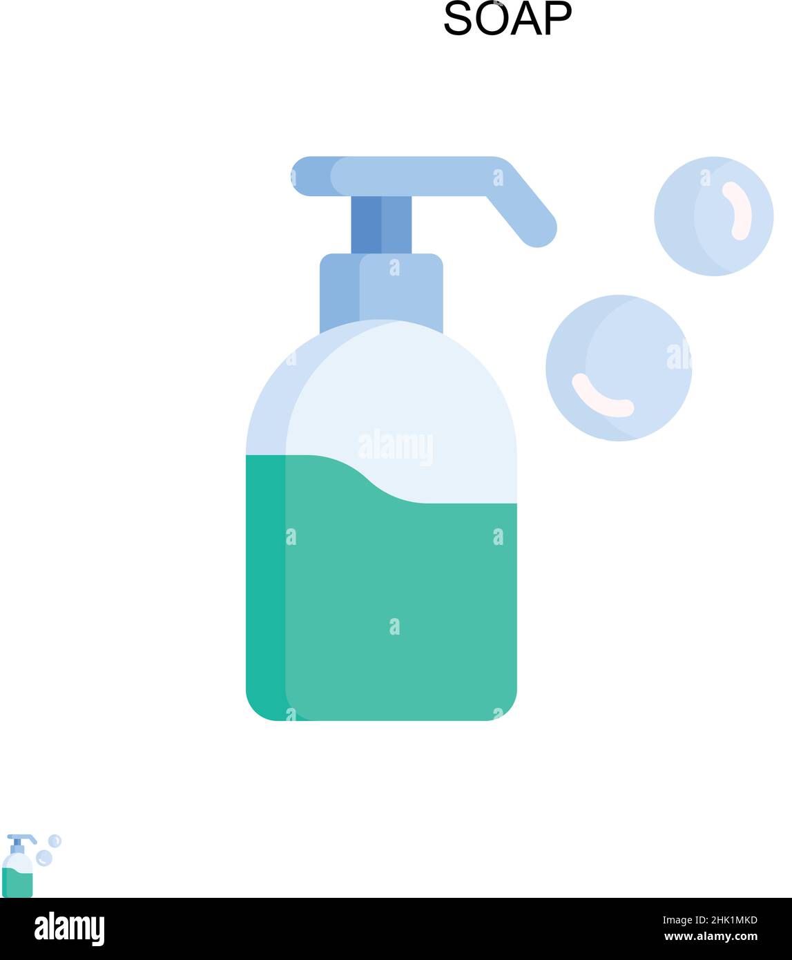 Soap Simple vector icon. Illustration symbol design template for web ...