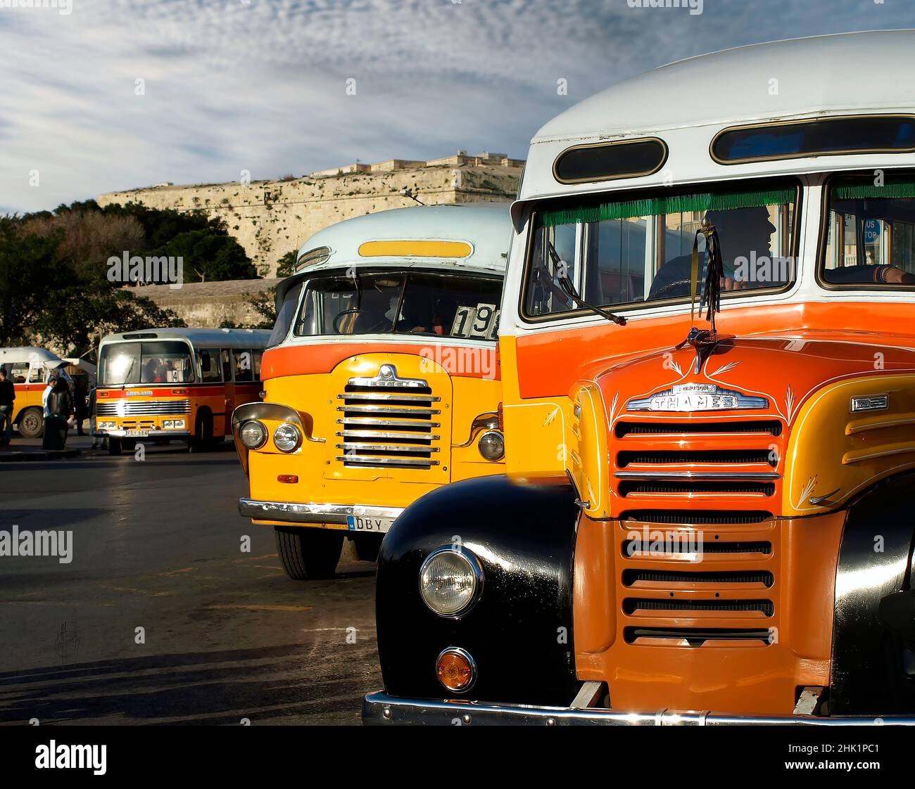 The Old Traditional Bus of Malta Stock Photo - Alamy