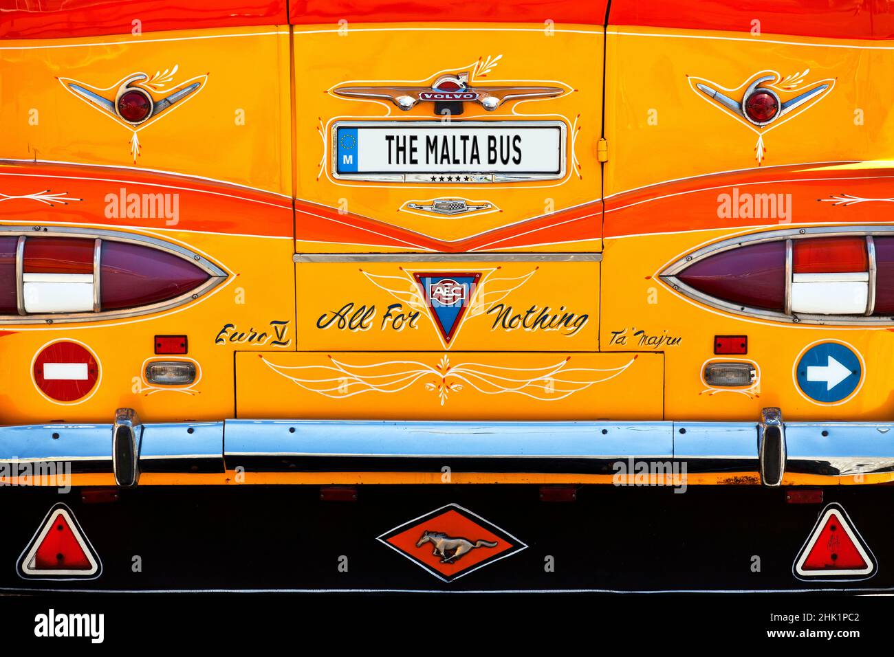 The Old Traditional Bus of Malta Stock Photo - Alamy
