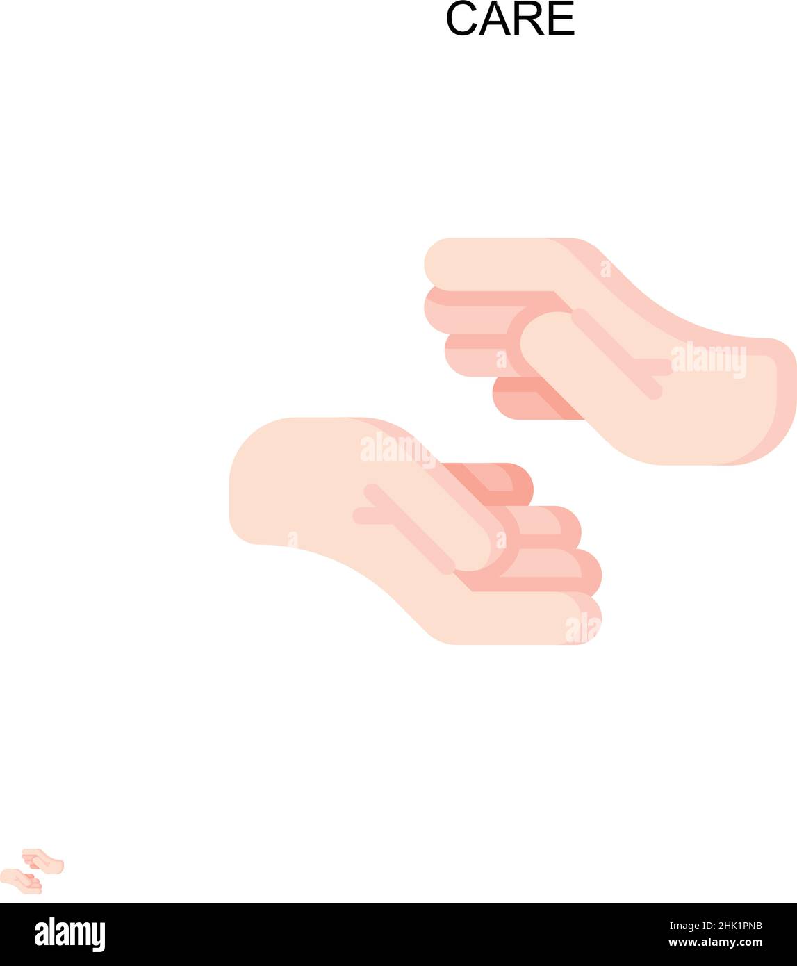 Care Simple vector icon. Illustration symbol design template for web ...