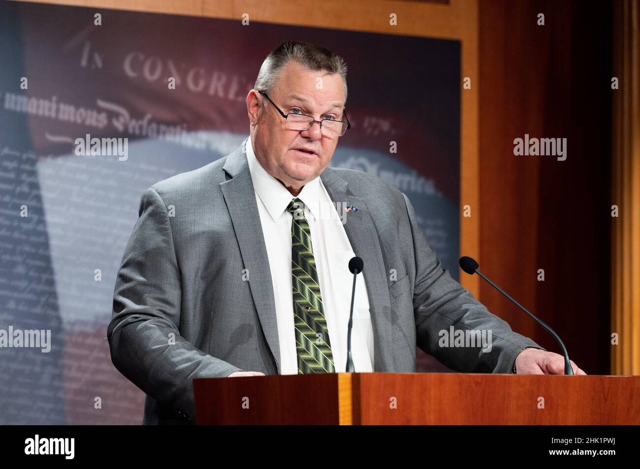 February 1, 2022 - Washington, DC, United States: U.S. Senator Jon ...