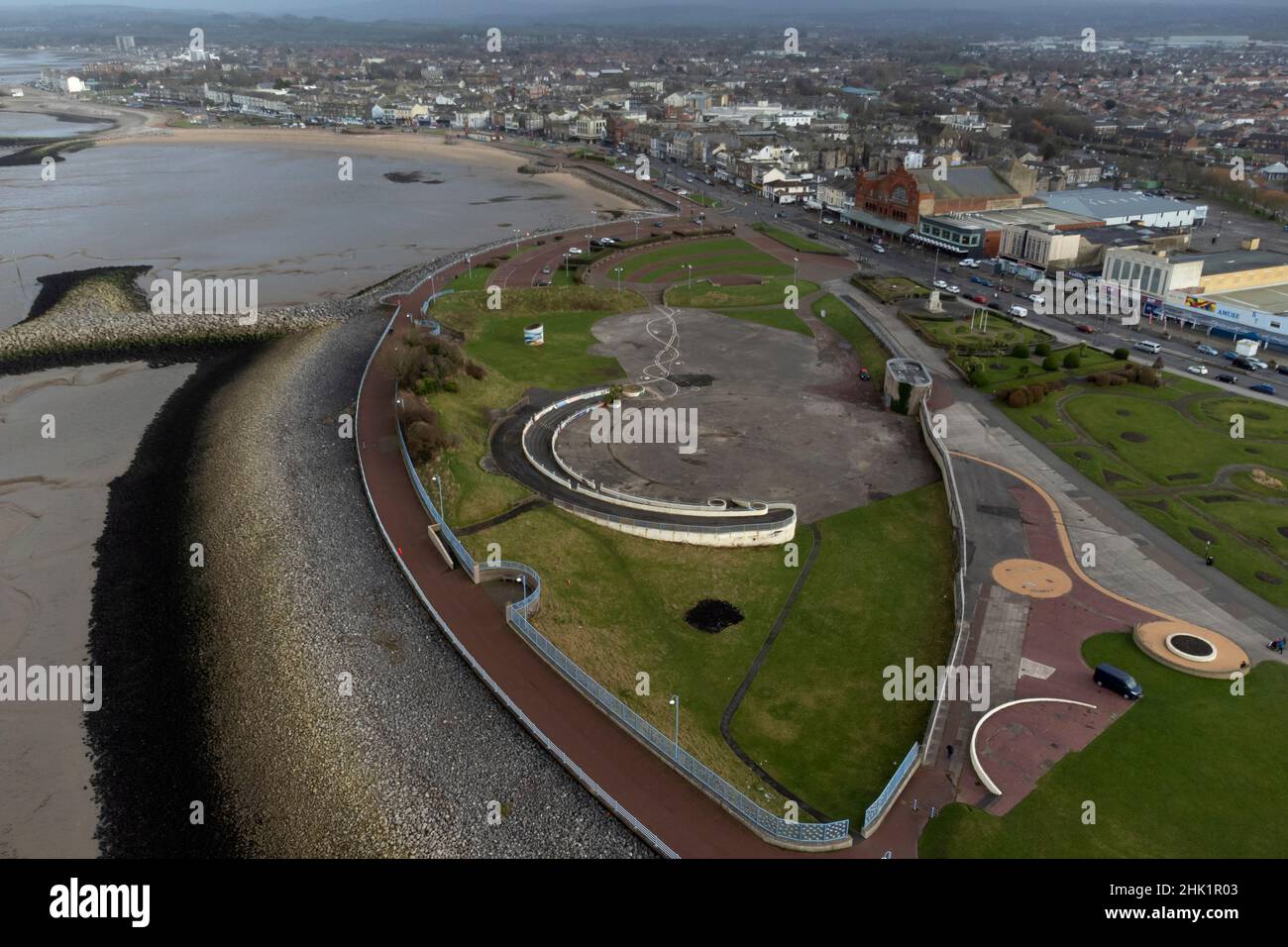 An aerial view of morecambe bay hi-res stock photography and images - Alamy