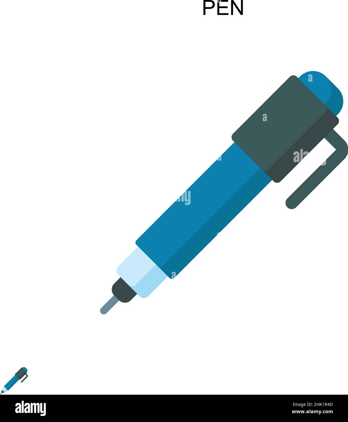 Pen Simple vector icon. Illustration symbol design template for web ...