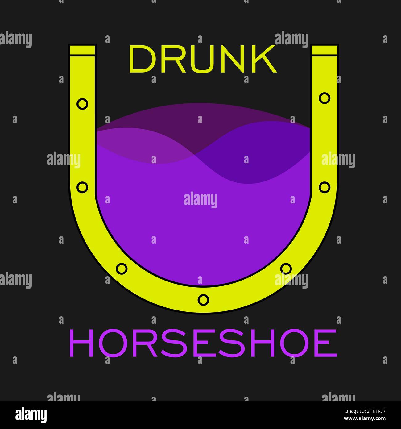 Drinks cocktail glass symbol logo hi-res stock photography and images ...