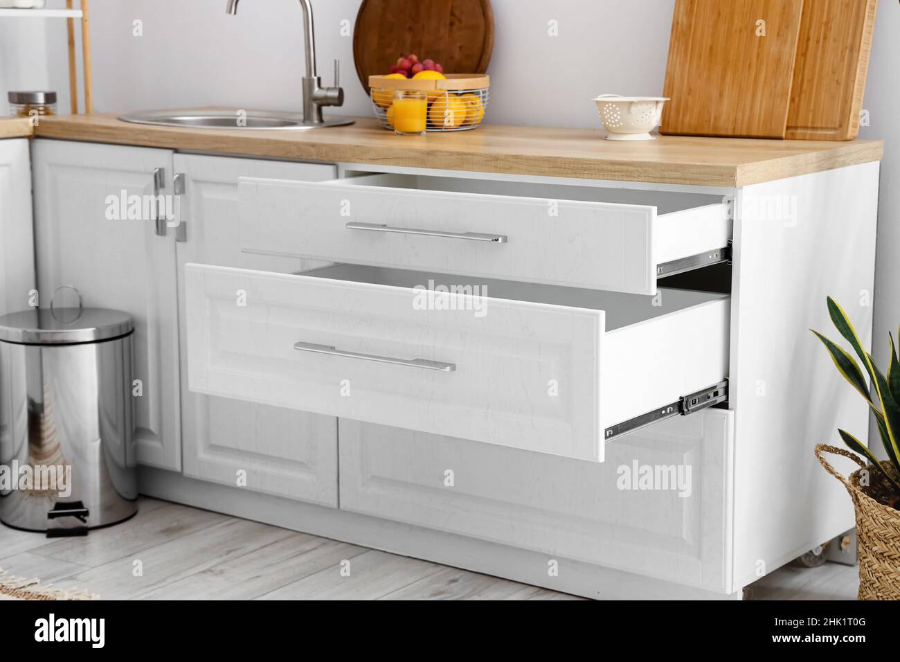 Stylish trash can hi-res stock photography and images - Alamy