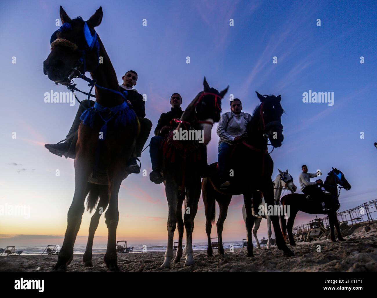 February 1, 2022, Gaza City, The Gaza Strip, Palestine: Palestinians ...