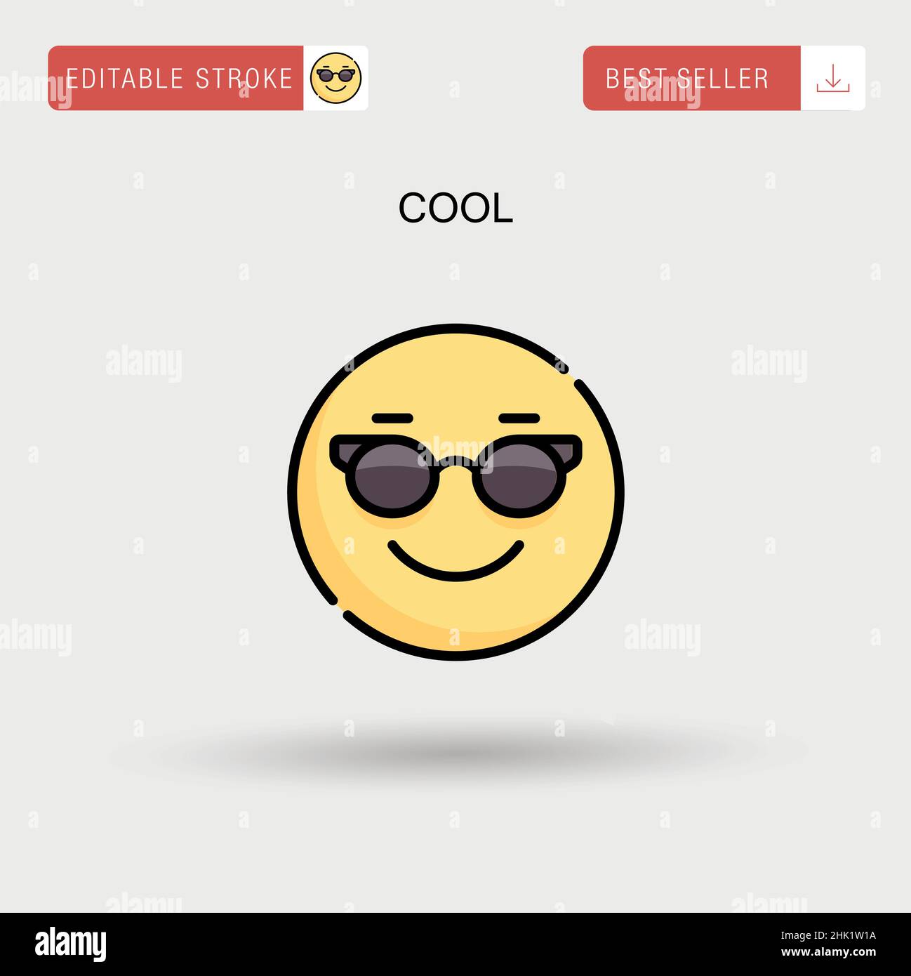 Cool Simple vector icon Stock Vector Image & Art - Alamy