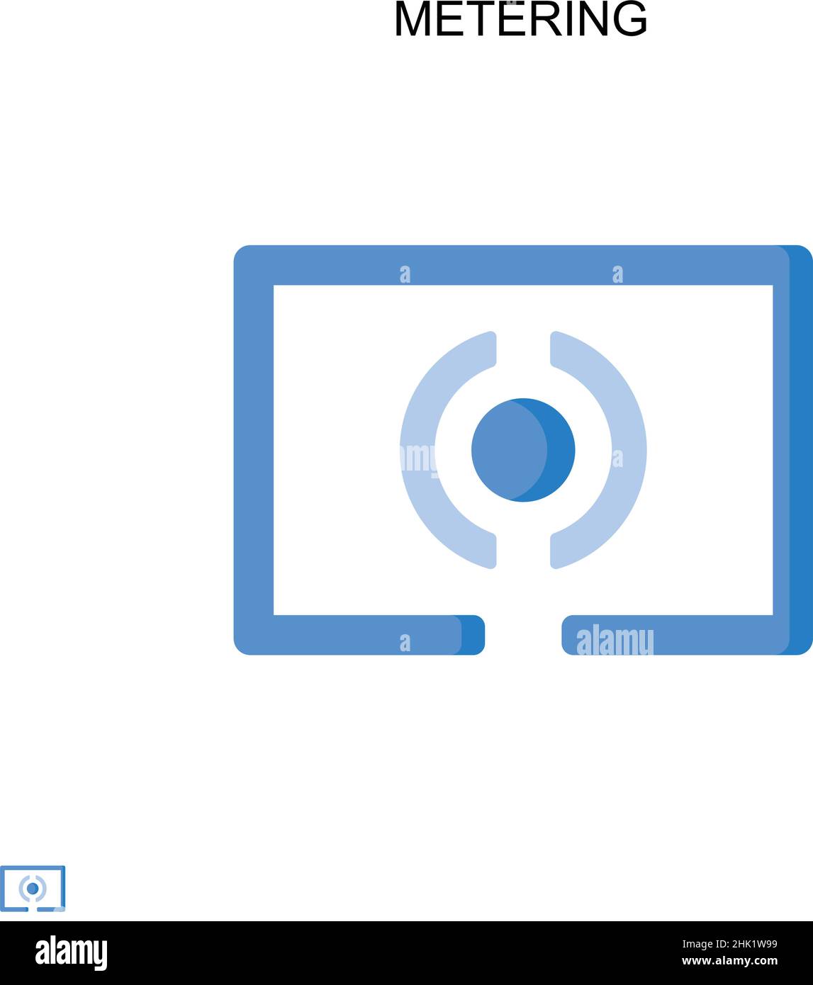 Metering Simple vector icon. Illustration symbol design template for ...