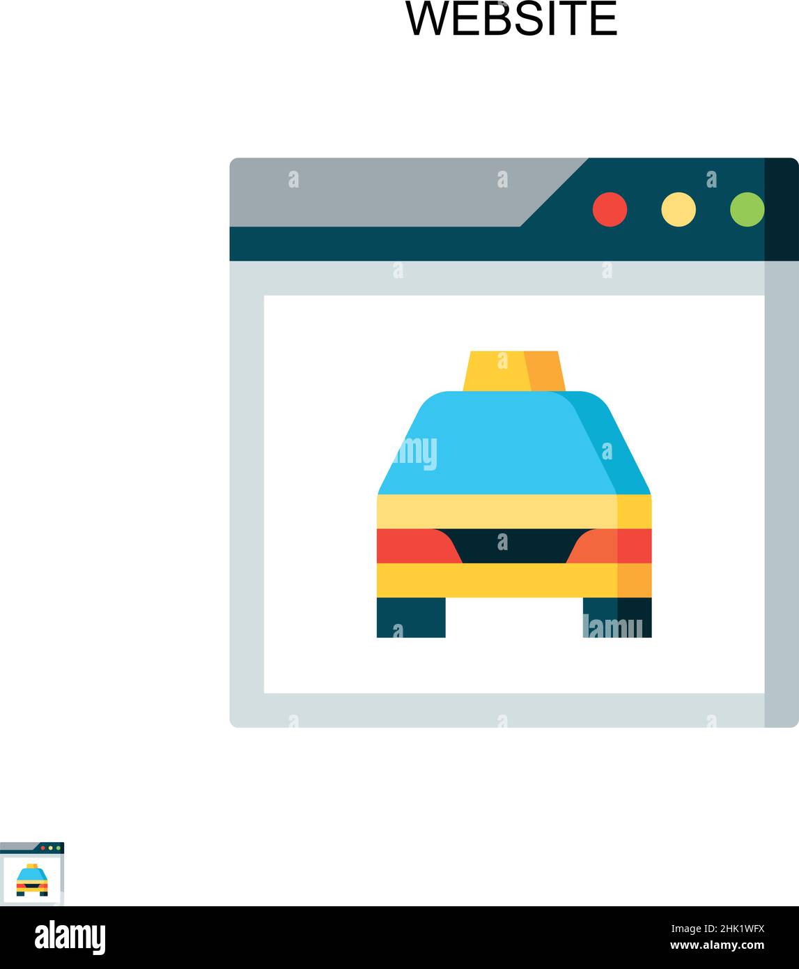Website Simple vector icon. Illustration symbol design template for web ...