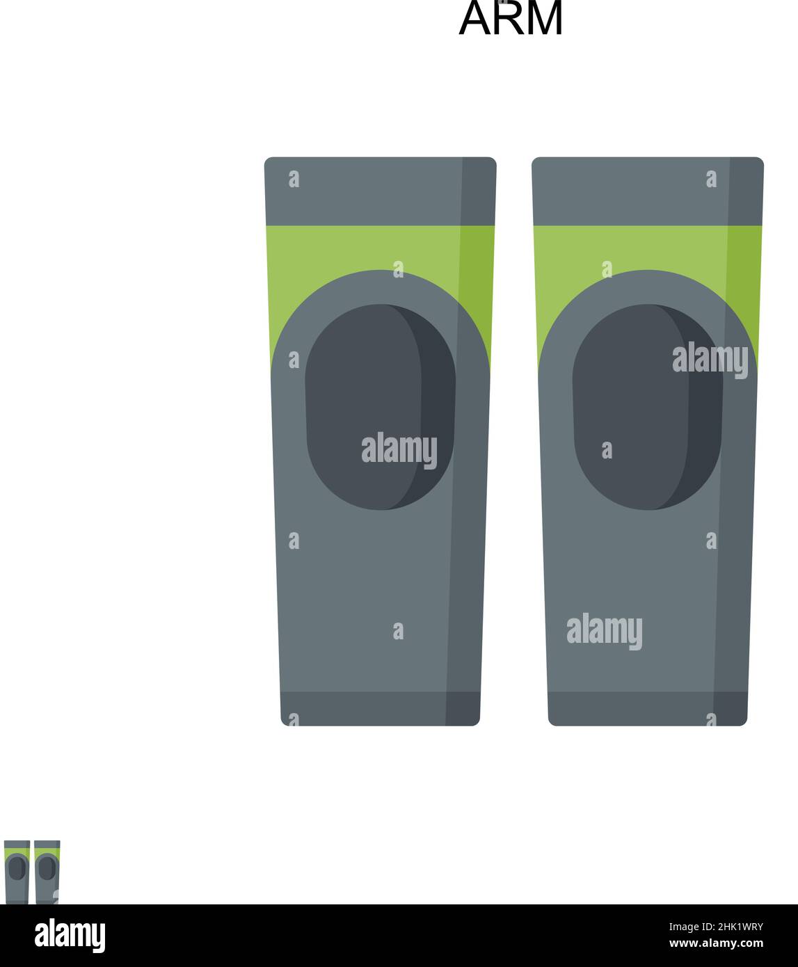 Arm Simple vector icon. Illustration symbol design template for web ...