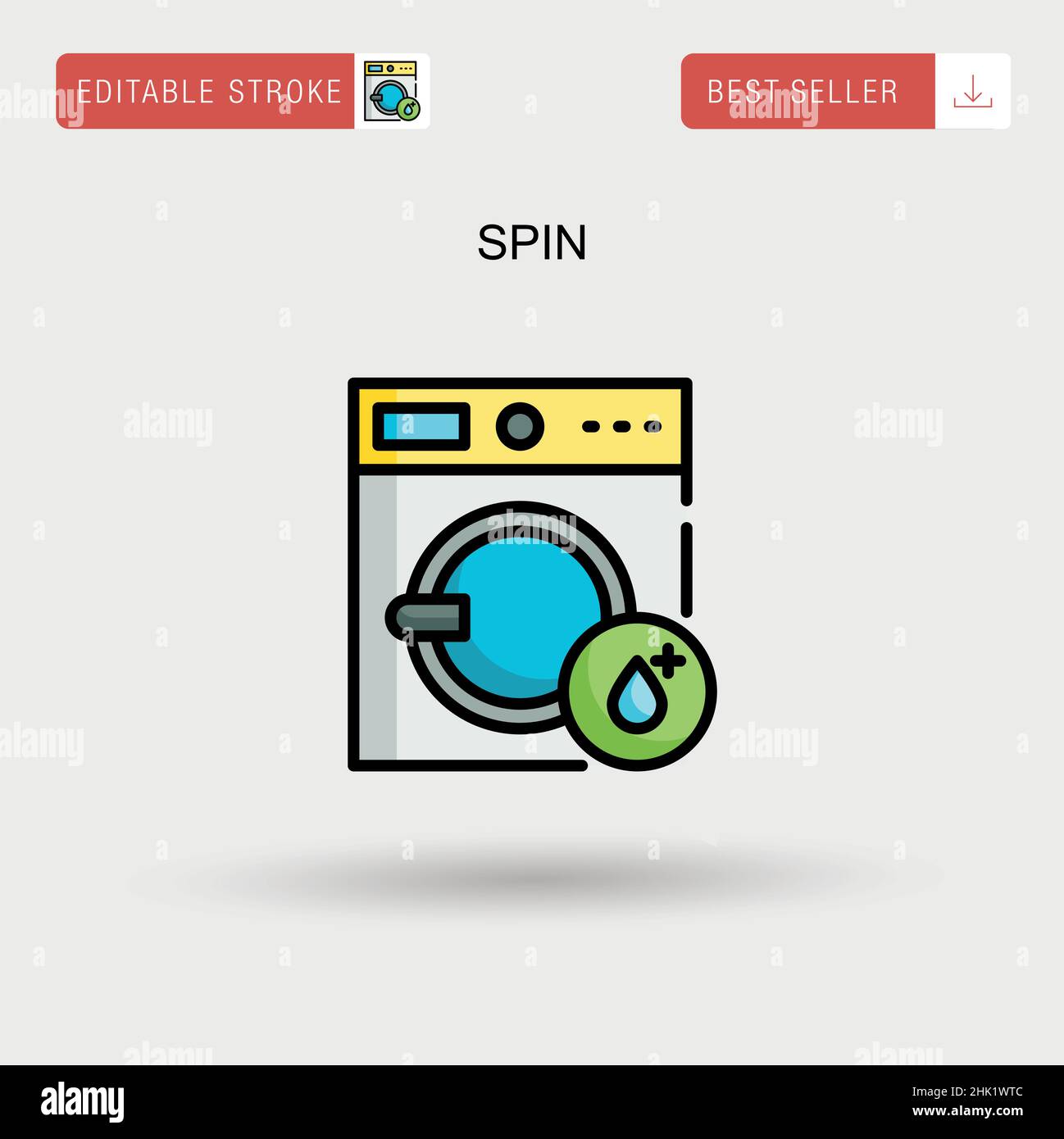Spin Simple vector icon Stock Vector Image & Art - Alamy