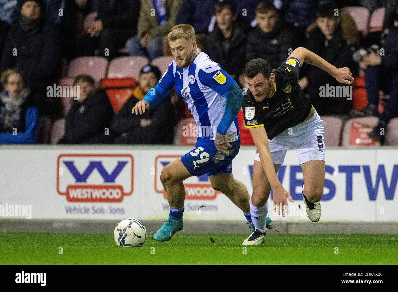 Wigan, UK. 01st Feb, 2022. Stephen Humphrys #39 of Wigan Athletic ...