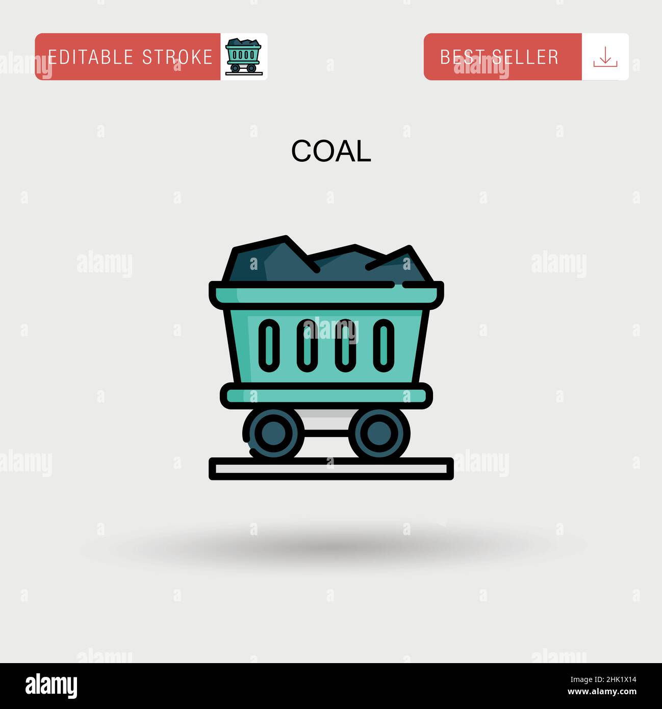 Coal Simple vector icon Stock Vector Image & Art - Alamy