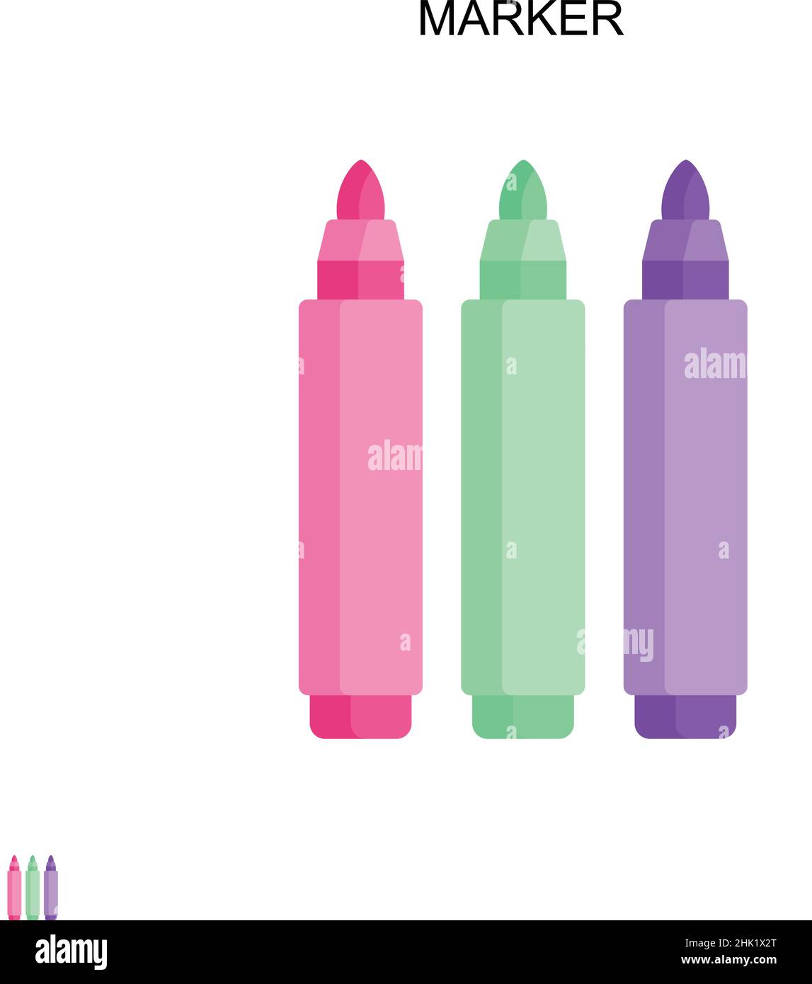 Marker Simple vector icon. Illustration symbol design template for web ...