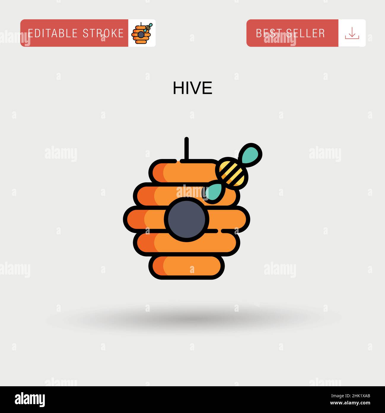 Honey bee icon. Farm animal sign. Graph symbol Stock Vector Image & Art ...