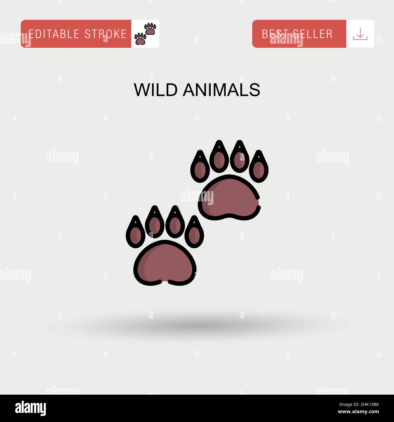 Fauna animals zoo fur Stock Vector Images - Alamy