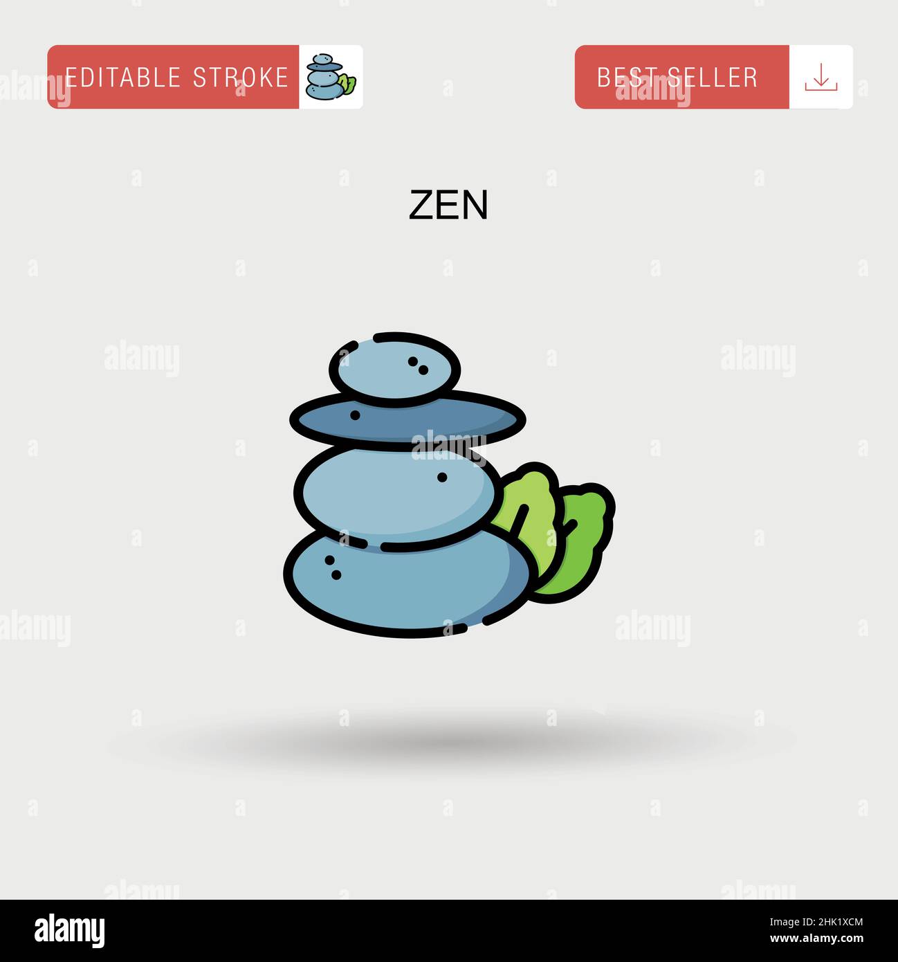 Japanese zen garden Stock Vector Images - Alamy