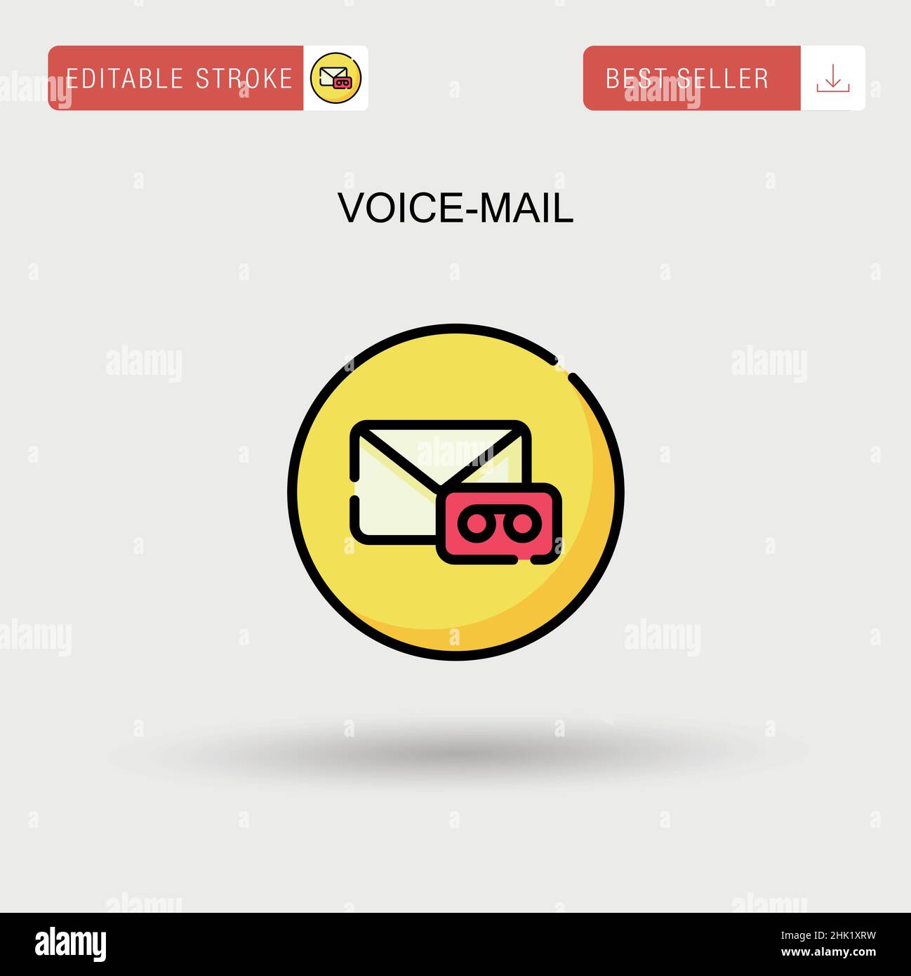 Voice-mail Simple vector icon Stock Vector Image & Art - Alamy