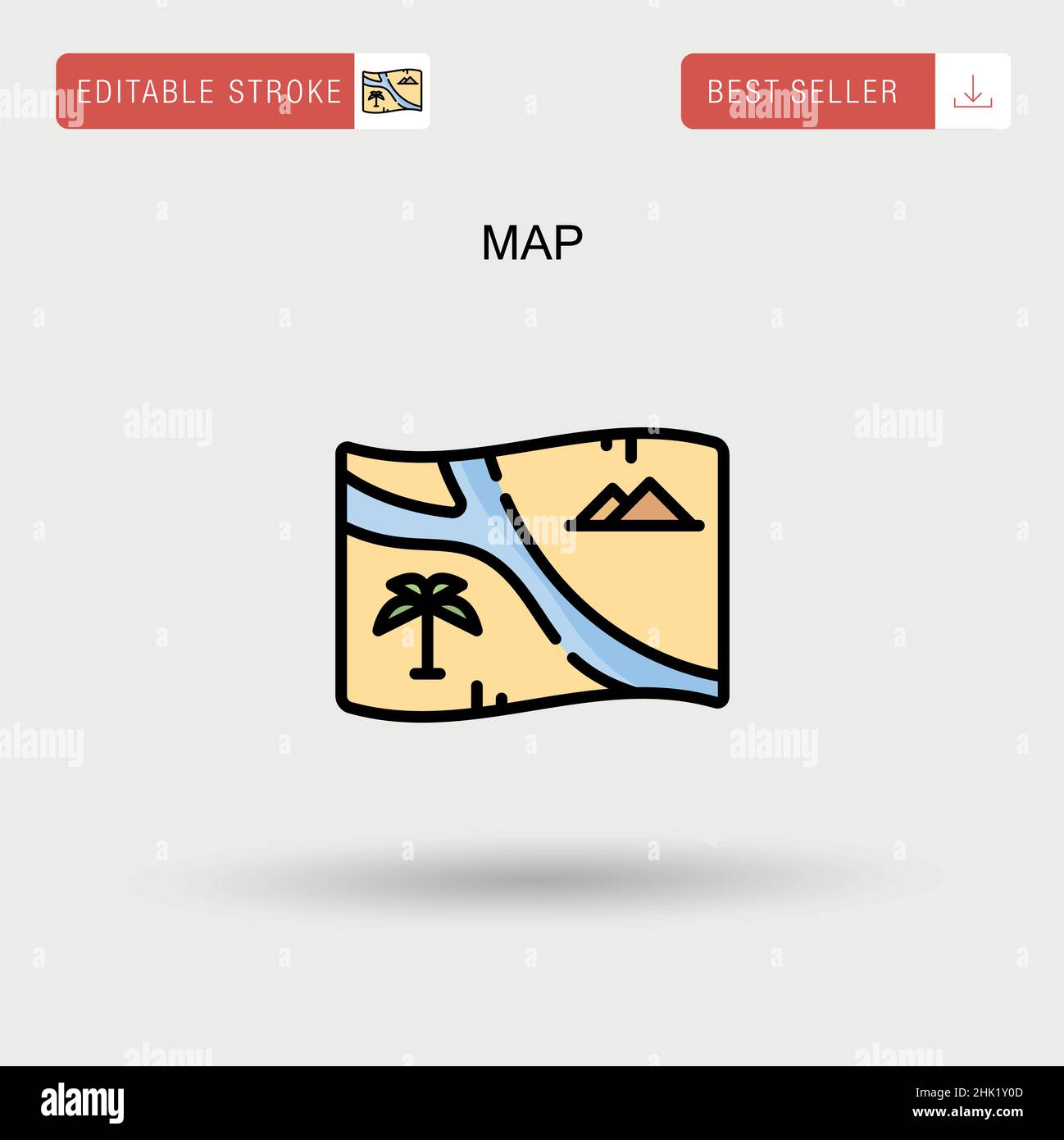 Simple map of europe hi-res stock photography and images - Alamy