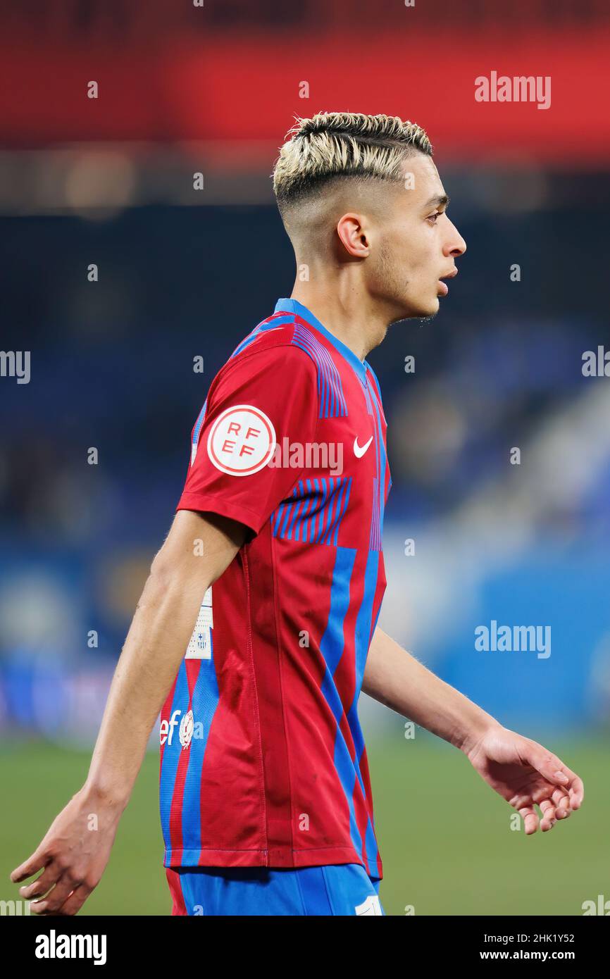 BARCELONA - JAN 29: Kays Ruiz in action during the Primera RFEF match ...
