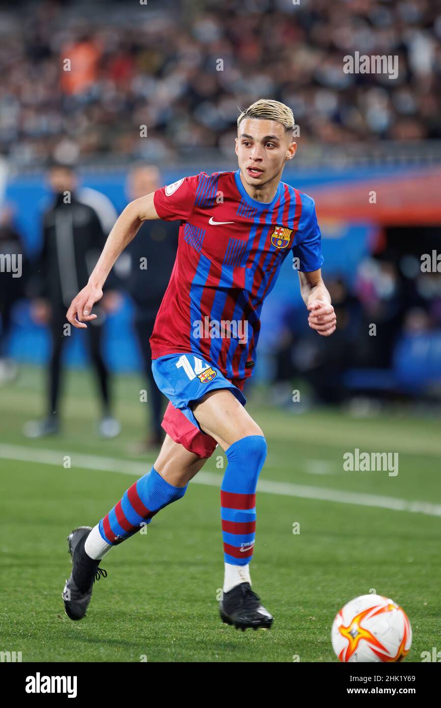 BARCELONA - JAN 29: Kays Ruiz in action during the Primera RFEF match ...