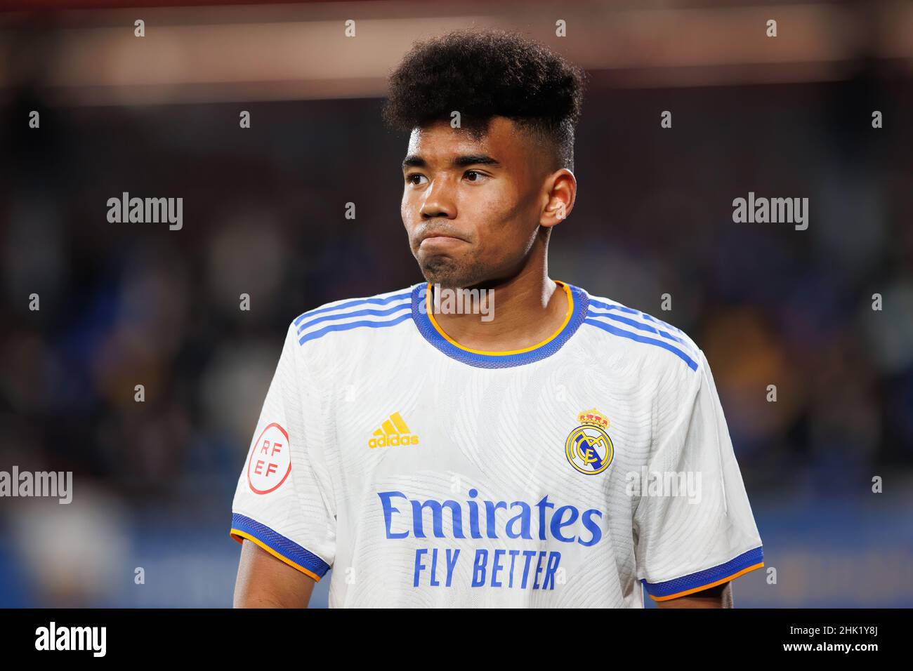 BARCELONA - JAN 29: Marvin in action during the Primera RFEF match ...