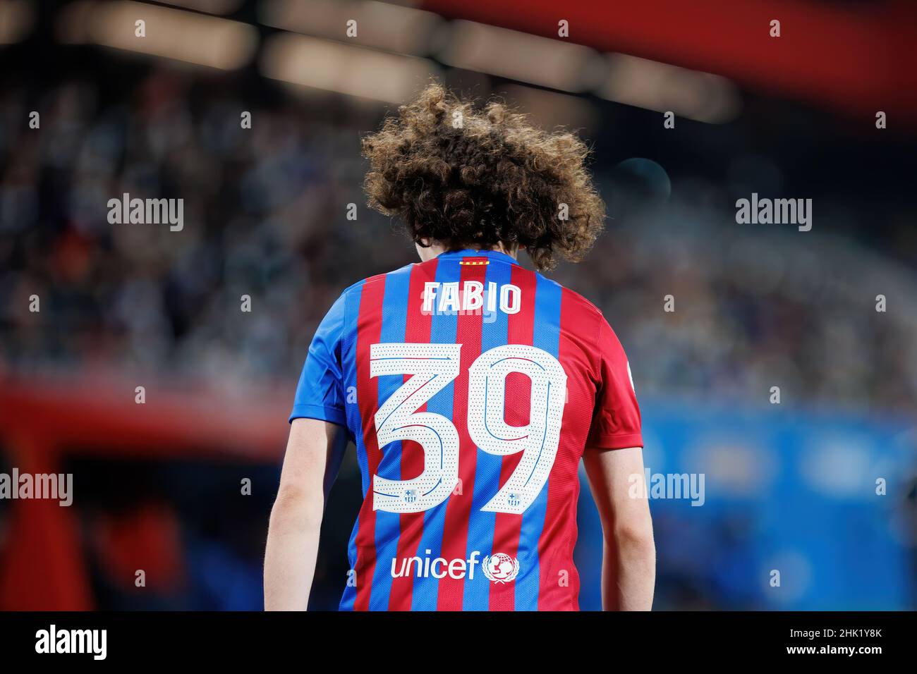 BARCELONA - JAN 29: Fabio Blanco in action during the Primera RFEF ...