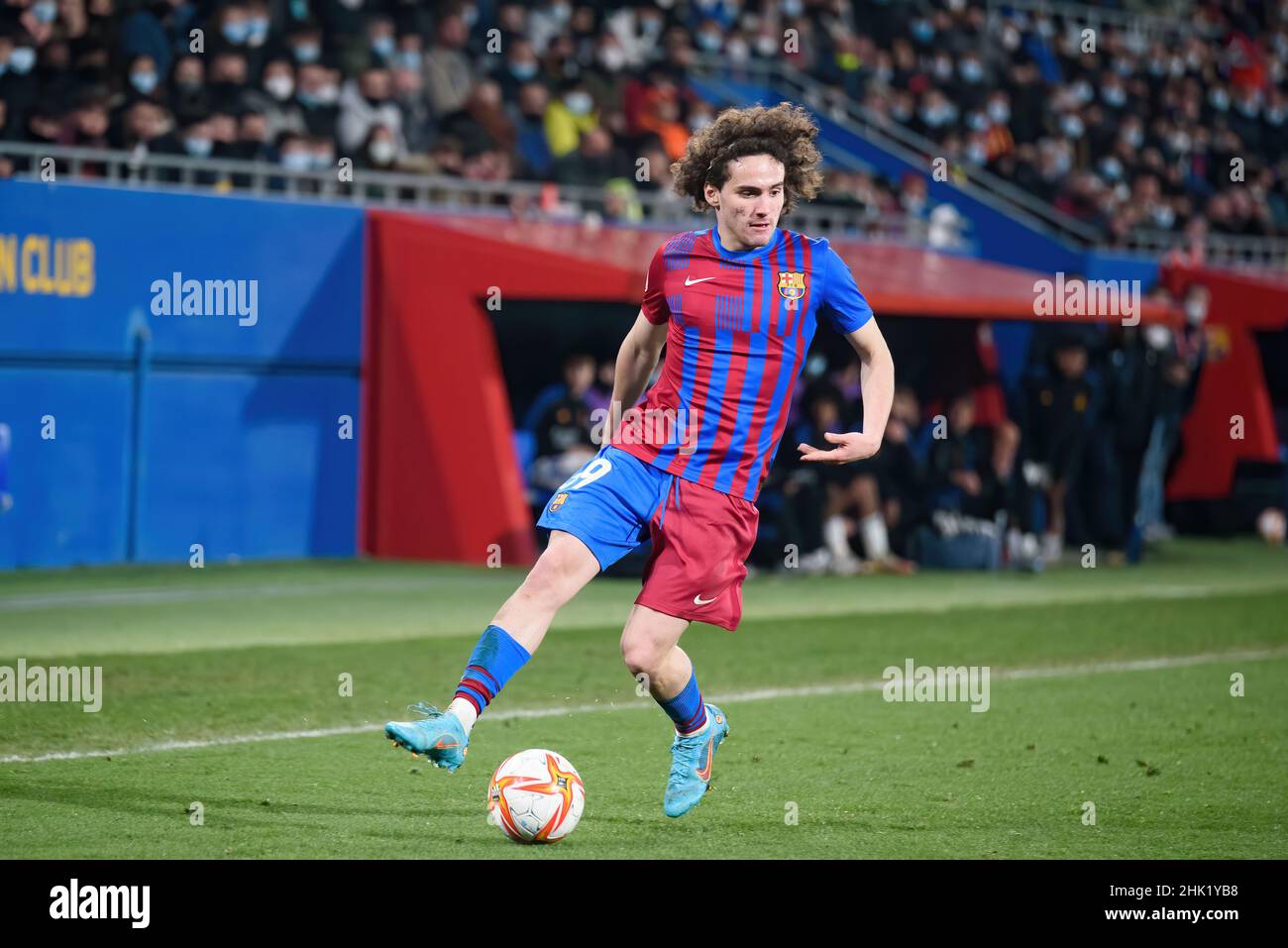 BARCELONA - JAN 29: Fabio Blanco in action during the Primera RFEF ...