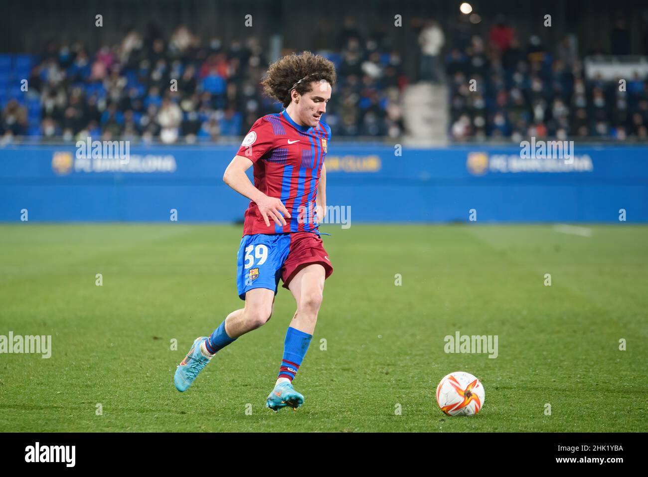 BARCELONA - JAN 29: Fabio Blanco in action during the Primera RFEF ...