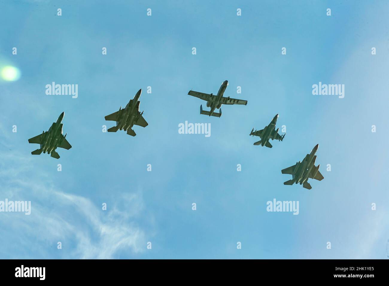 Fighters from the 40th Flight Test Squadron, 96th Test Wing, fly over ...