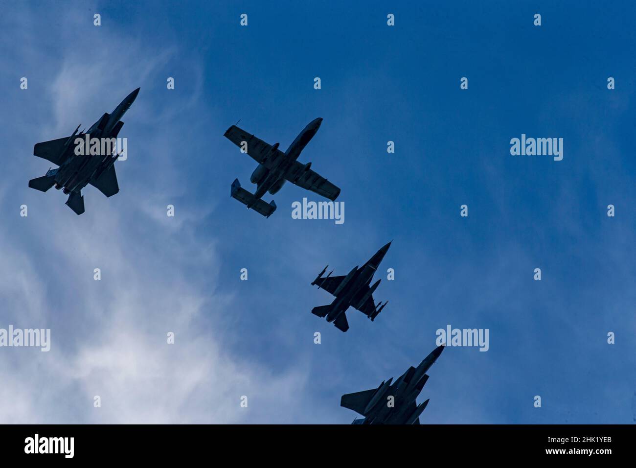 Fighters from the 40th Flight Test Squadron, 96th Test Wing, fly over ...