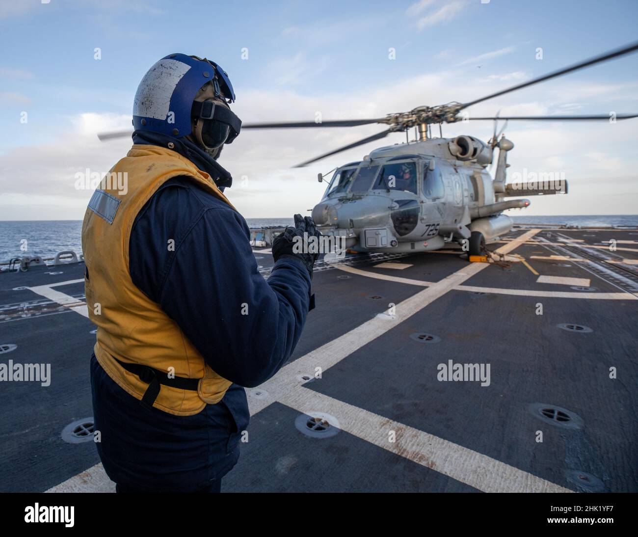 EASTERN ATLANTIC OCEAN (Jan. 30, 2022) Seaman Jaylon Lewis, aboard the ...