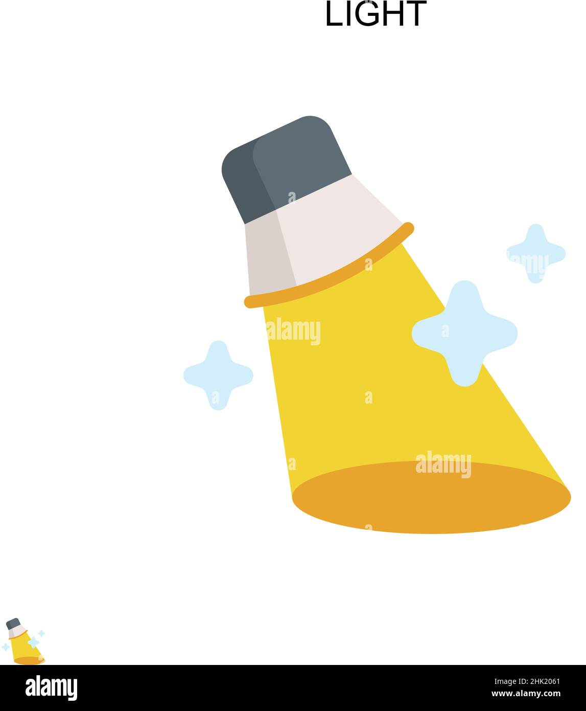 Light Simple vector icon. Illustration symbol design template for web ...