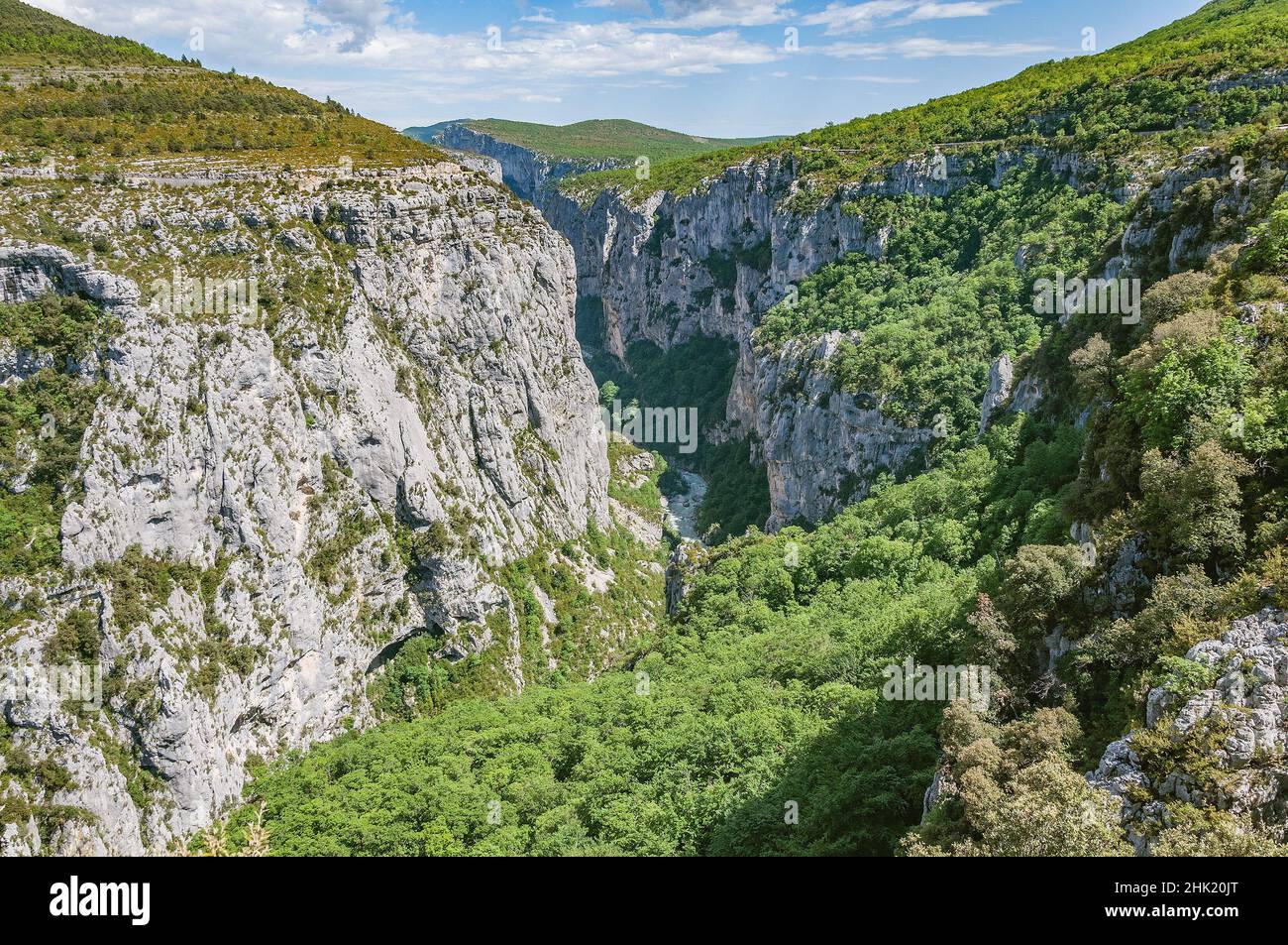 Summer view of Verdon gorge. Provence. France Stock Photo - Alamy