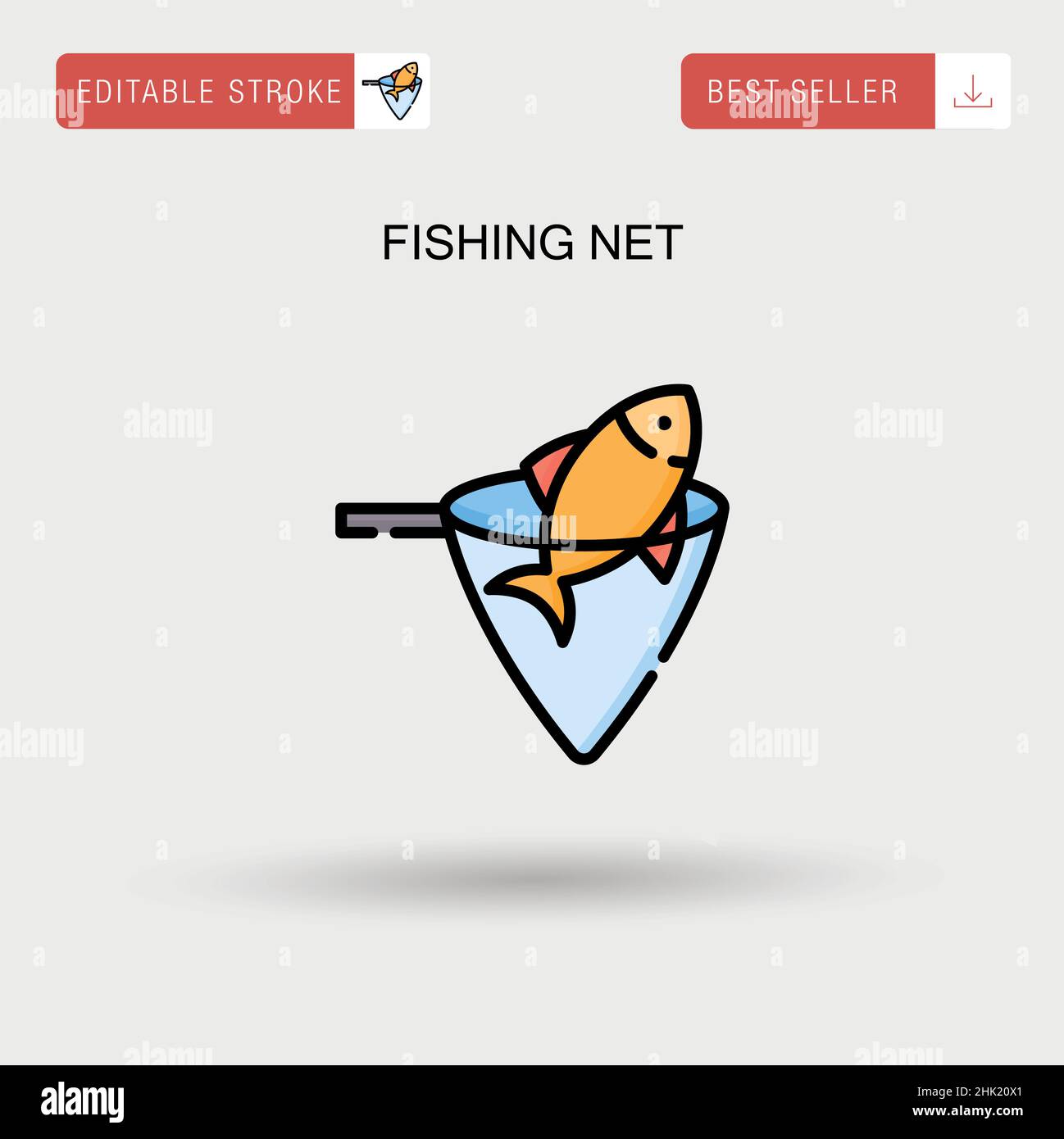 Fishing net Simple vector icon Stock Vector Image & Art - Alamy