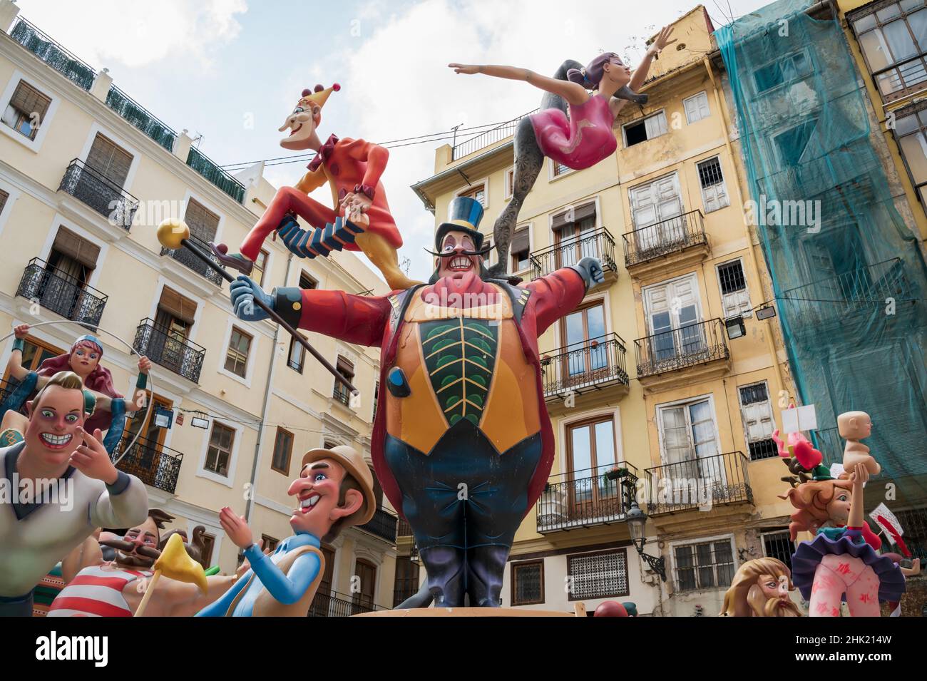 Valencia, Spain - 4 September 2021: Large paper mache sculpture of ...
