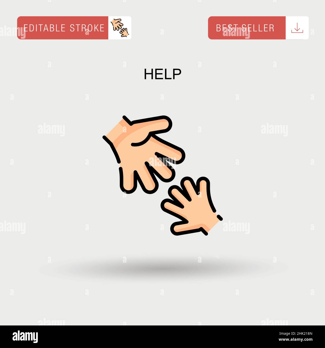 Help Simple vector icon Stock Vector Image & Art - Alamy
