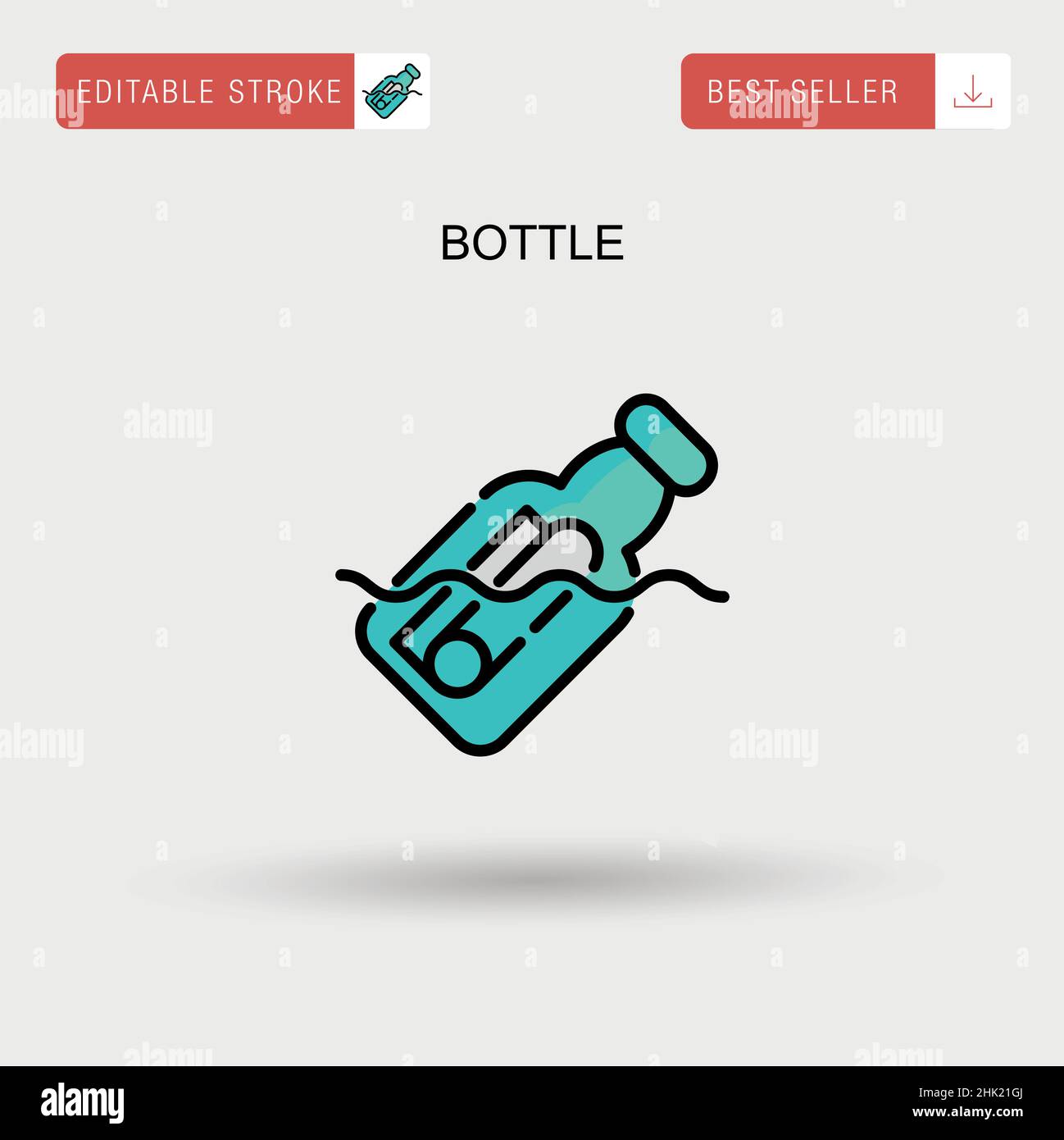 Bottle Simple vector icon Stock Vector Image & Art - Alamy