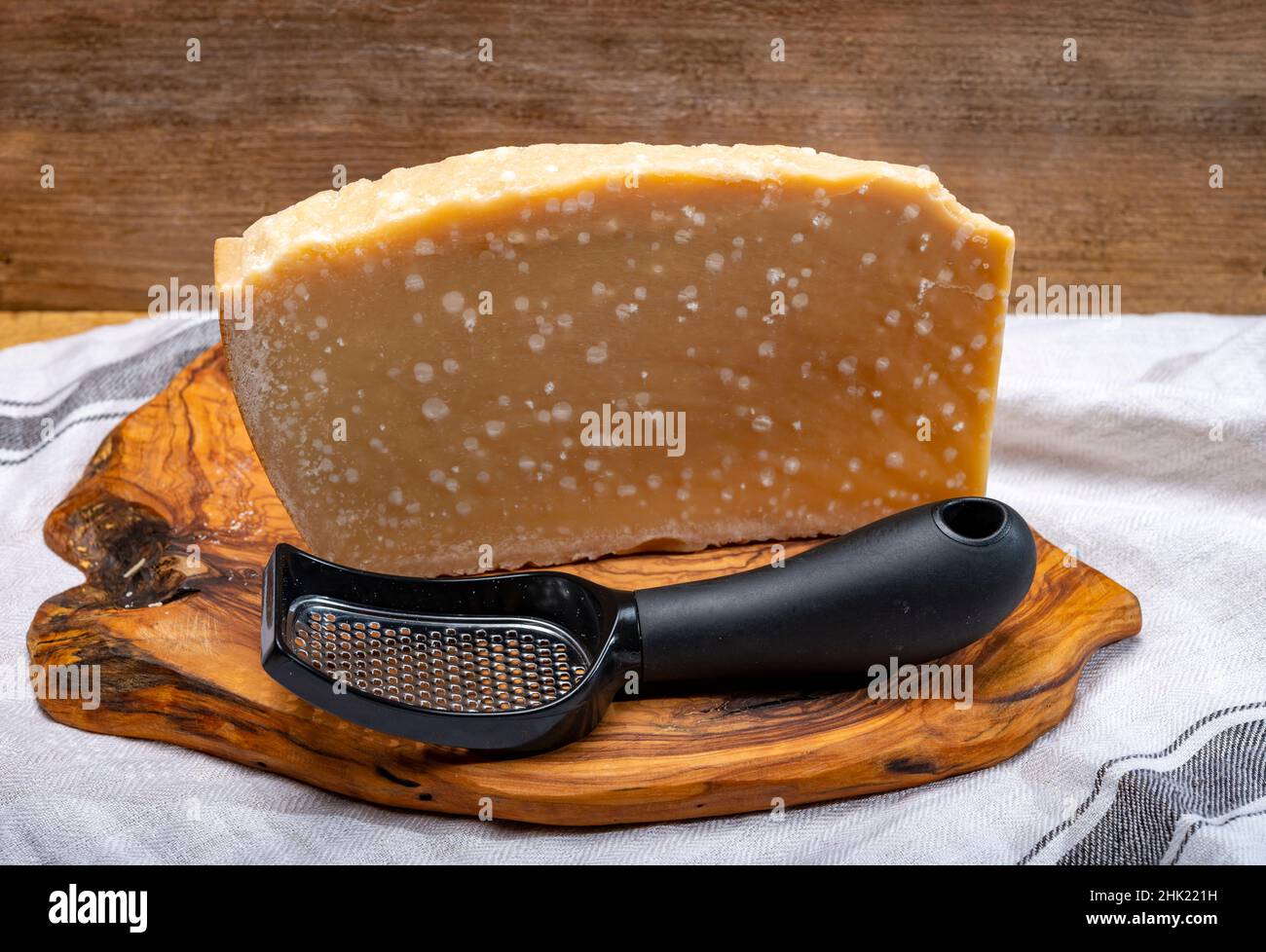 72 months very old Italian parmigiano-reggiano parmesan cheese from ...