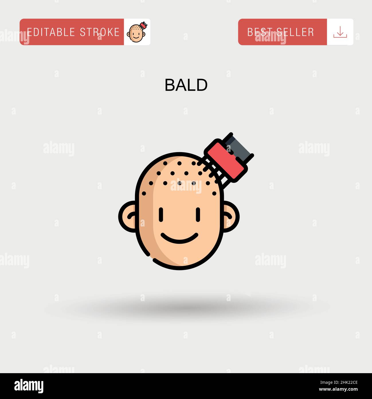Bald head icon hi-res stock photography and images - Alamy
