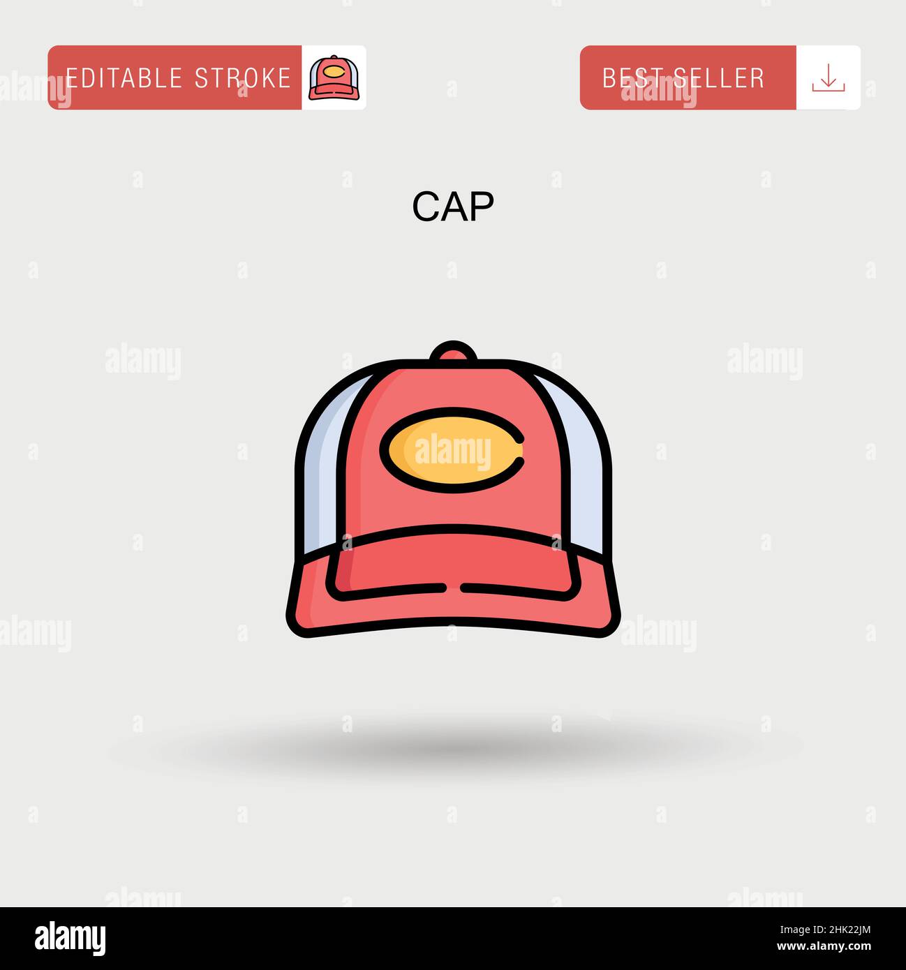 Cap Simple vector icon Stock Vector Image & Art - Alamy