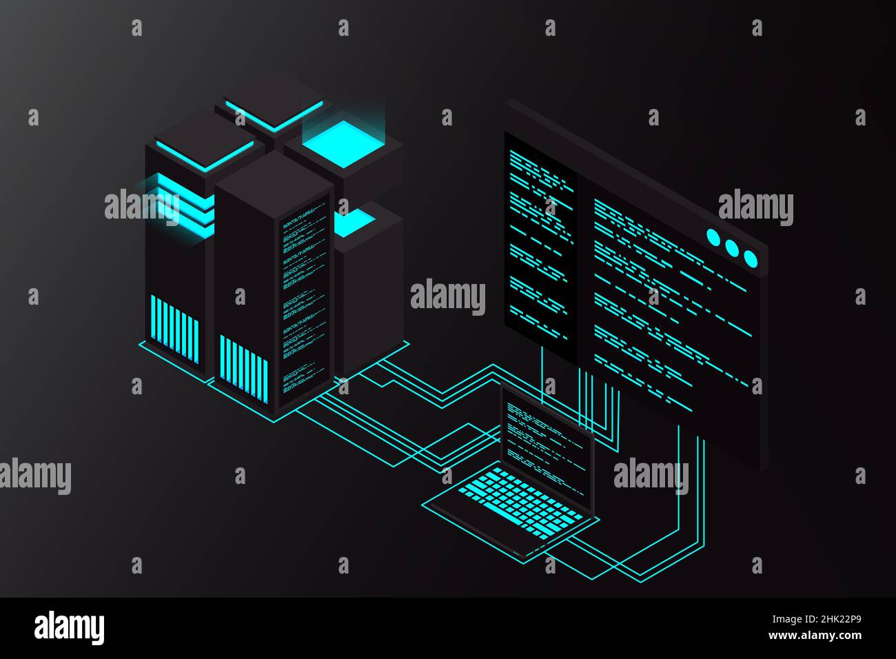 Bank Data Server Room Stock Vector Images - Alamy