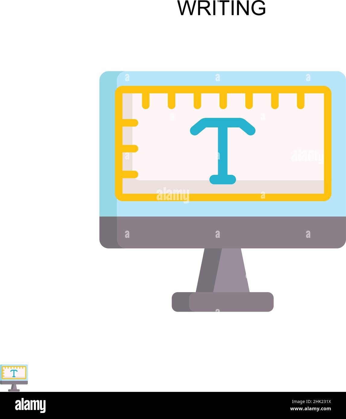 Writing Simple Vector Icon Illustration Symbol Design Template For Web Mobile Ui Element Stock